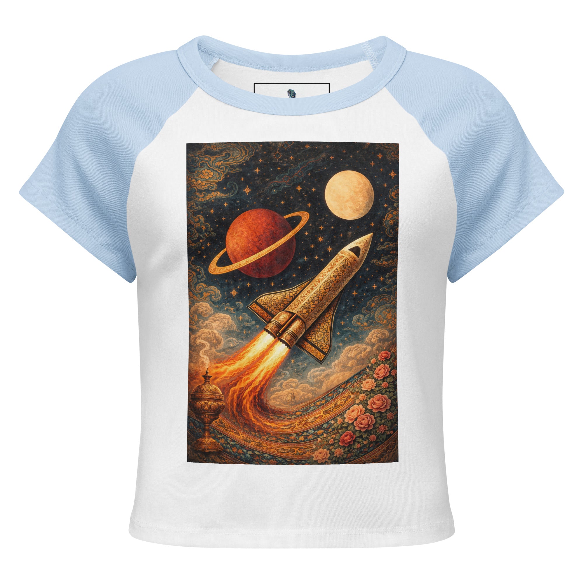 Women's Micro Rib Raglan Baby Tee Space Future - Soft & Stretchy | RR ...